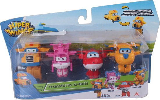 Super Wings Transform-a-bots Figurenset Poppa Wheel | bol.com