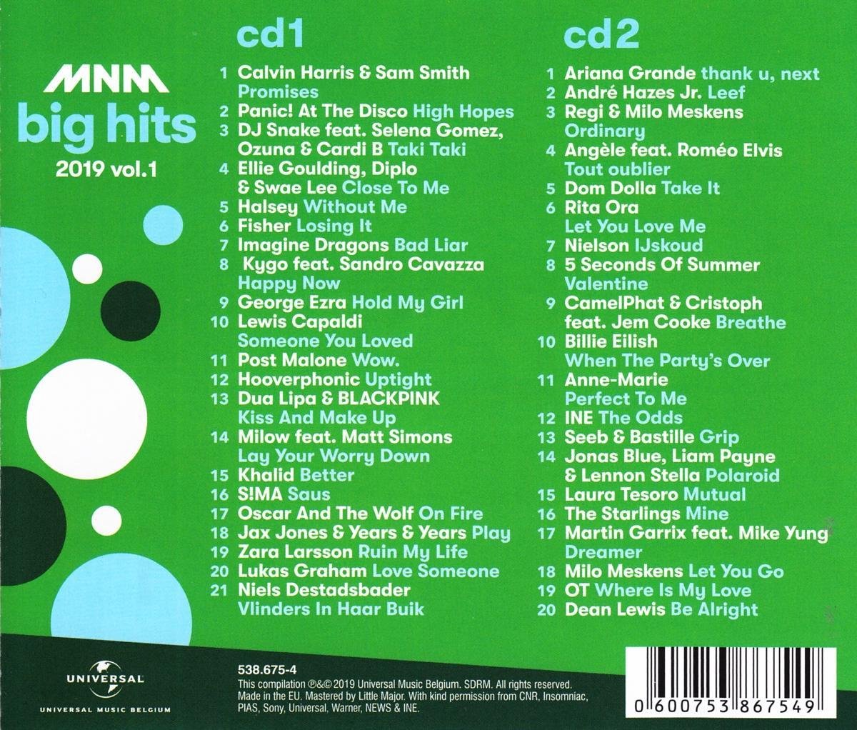 Mnm Big Hits 2019.1, Ariana Grande | CD (album) | Muziek | bol.com