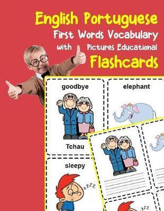 Flashcards for Toddlers- English Portuguese First Words Vocabulary with ...