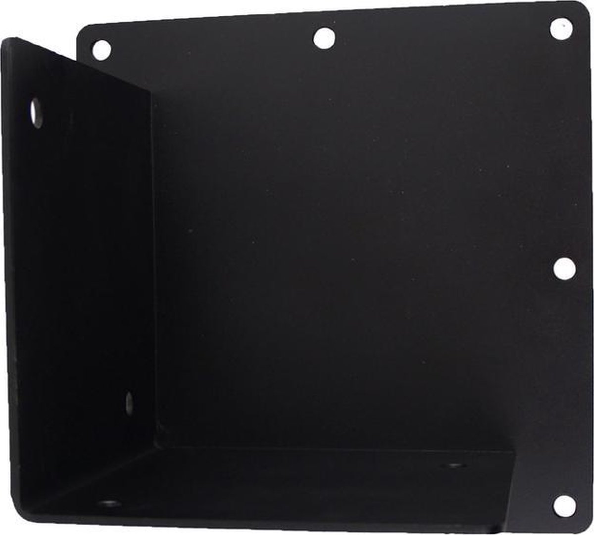 Muuranker RVS Zwart voor vierkante palen van 200 tot 210 mm | bol.com