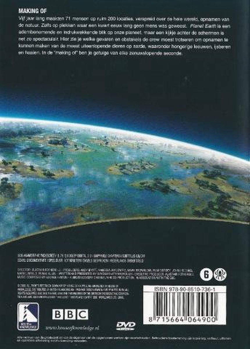 Planet Earth - Making Of (Dvd) | Dvd's | bol.com
