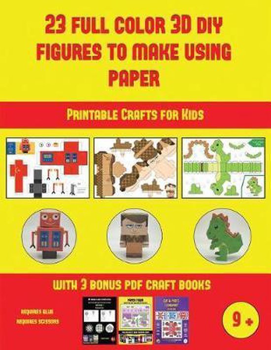 Printable Crafts for Kids (23 Full Color 3D Figures to Make Using Paper ...