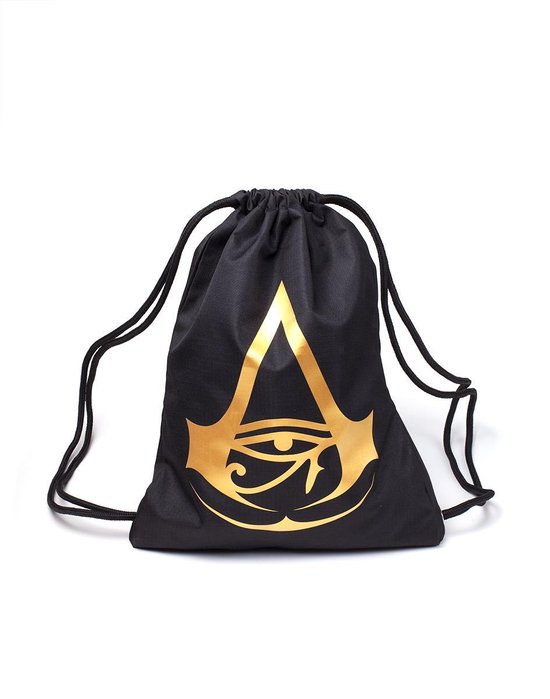 Assassin's Creed Origins Gym bag Zwart/Goud | bol.com