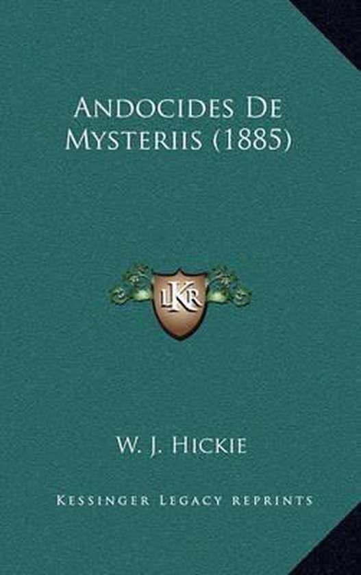 Andocides de Mysteriis (1885) | 9781168204844 | Boeken | bol.com
