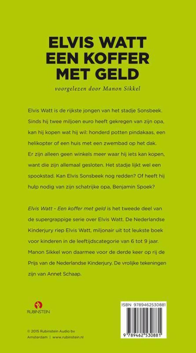 Elvis Watt - Een koffer met geld, Manon Sikkel | 9789462530881 | Boeken ...