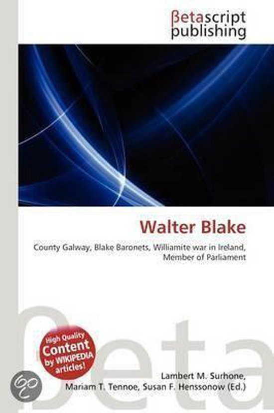 Walter Blake | 9783639969993 | Boeken | bol.com