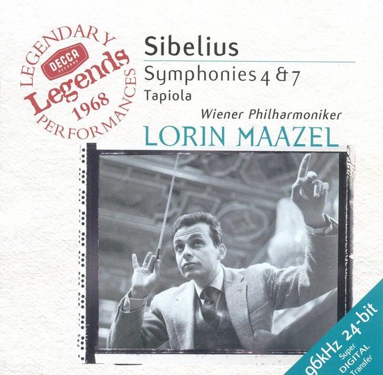 Sibelius: Symphonies Nos 4,7 etc / Maazel, Wiener Philharmoniker, Lorin Maazel | CD... | bol