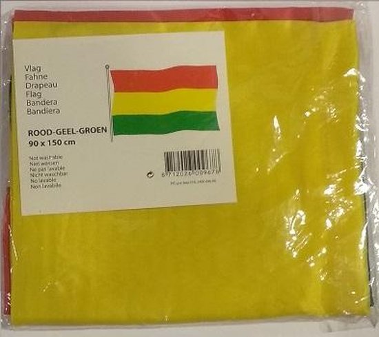 Vlag Carnaval Rood Geel Groen 90x150cm | bol.com
