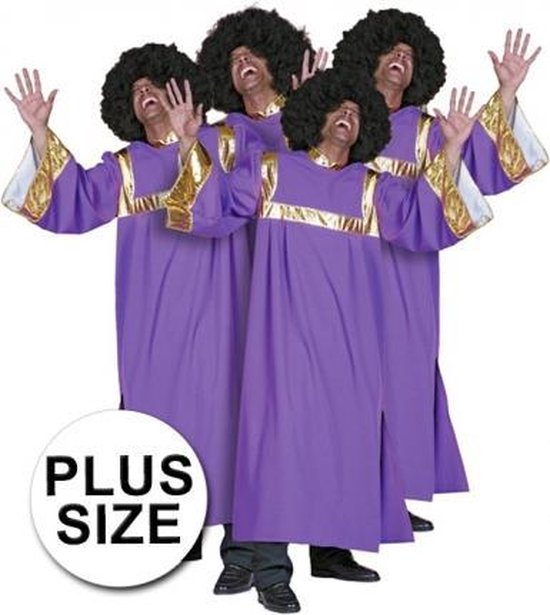 Grote maten gospel zanger kostuum 60 (4xl) | bol.com