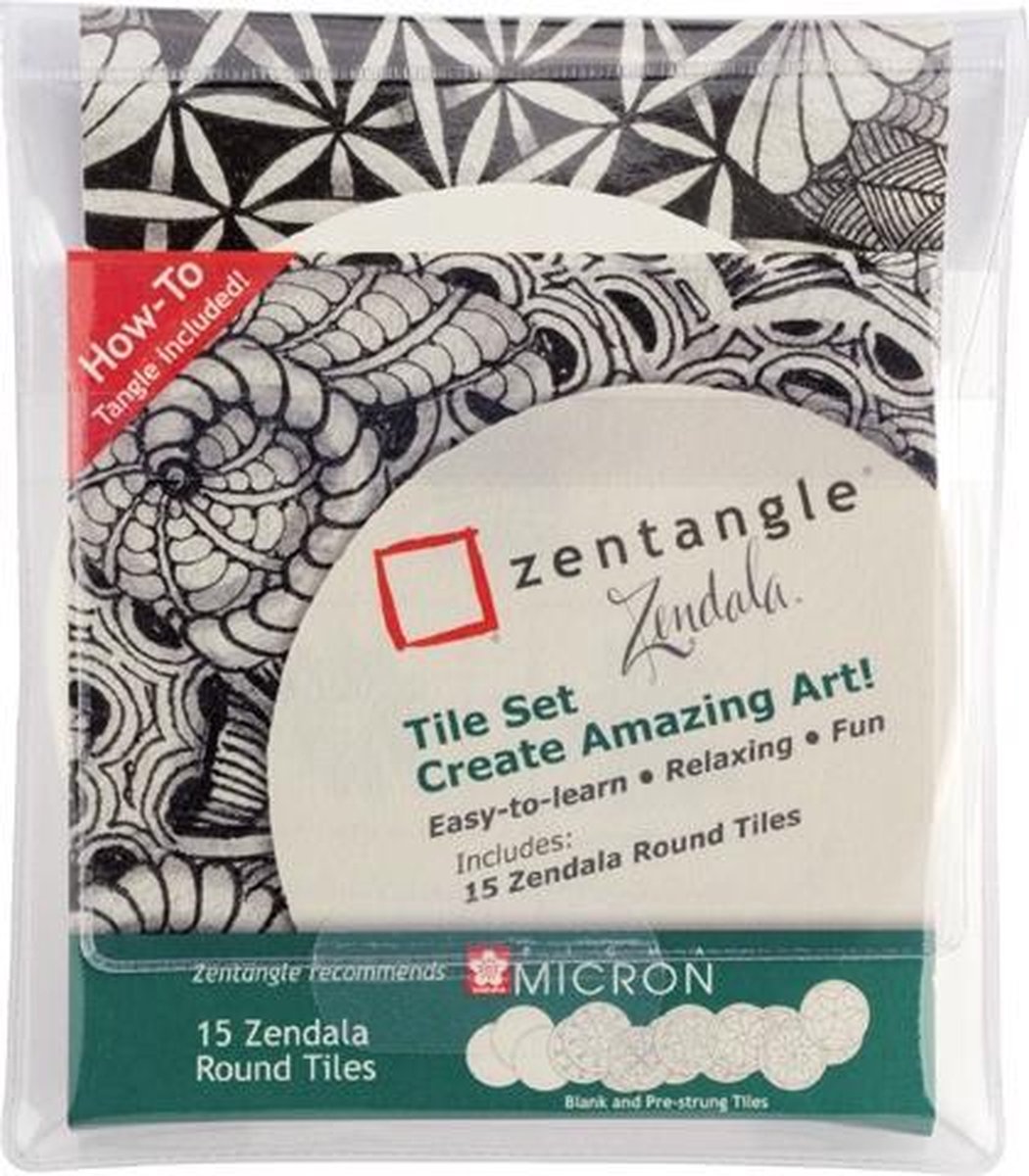 Sakura Zentangle Zendala tile set 15-delig | bol