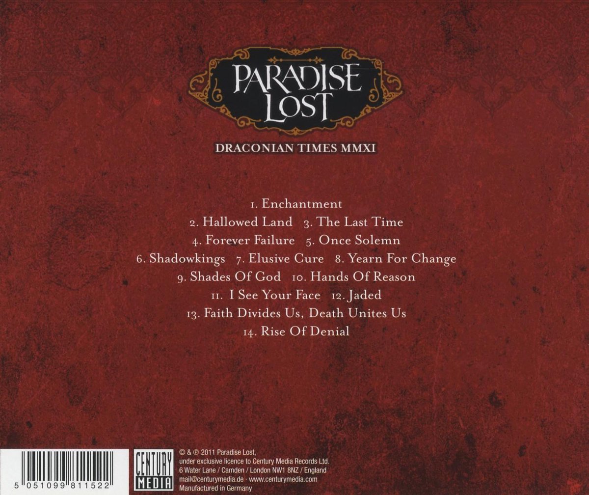 Draconian Times Mmxi, Paradise Lost | CD (album) | Muziek | bol.com