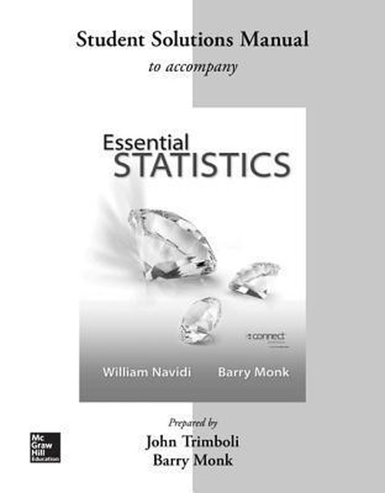 Essential Statistics, Student Solutions Manual | 9780077600815 ... Essential Statistics, Student Solutions Manual | 9780077600815 ...