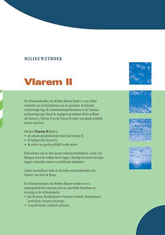 Milieuwetboek Vlarem II-III 2017, Jan Heyman | 9789046585535 | Boeken | bol