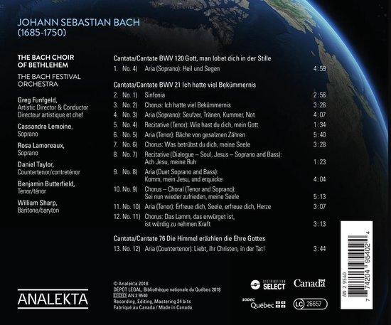 Bach: Cantata BWV 21, Benjamin Butterfield | CD (album) | Muziek | bol.com