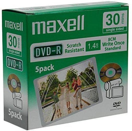 Maxell DVD-R - 8cm 30 min | bol