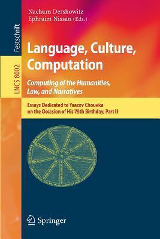 Language, Culture, Computation: Computing for the Humanities, Law, and ...