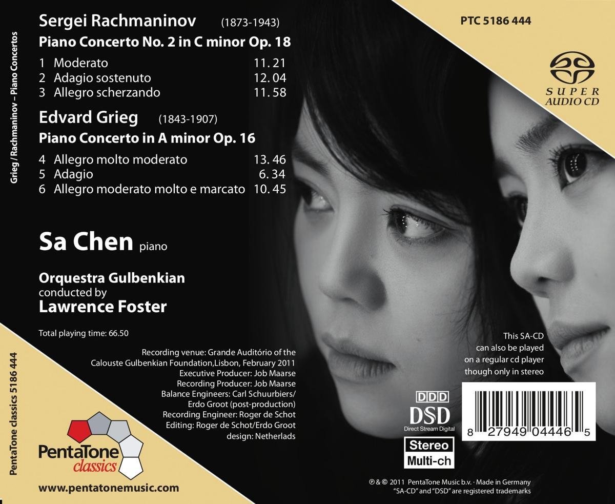 Sa Chen, Lawrence Foster - Rachmaninov & Grieg: Piano Concertos (Super ...