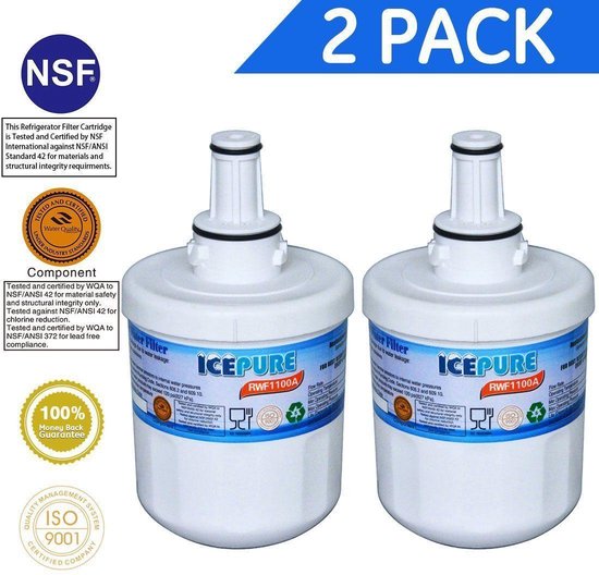 2X Samsung Waterfilter HAFIN2/EXP van Icepure RWF1100A | bol.com