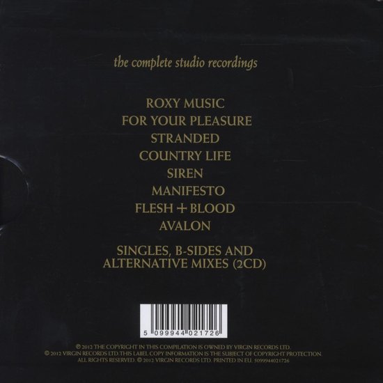 The Complete Studio Recordings 1972-1982, Roxy Music | CD (album ...