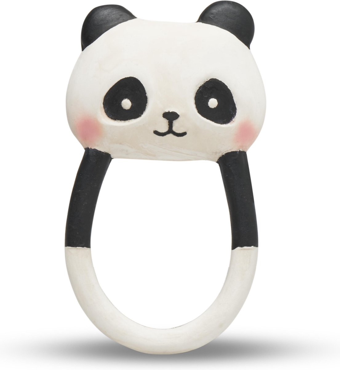 Lanco rubberen bijtring - Kori de Panda - zwart - wit | bol