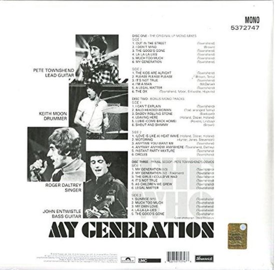 My Generation 50Th Anniversary (Super Limited Edition), The Who | LP ...