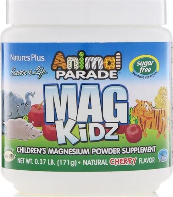 Animal Parade - Mag Kidz - Children's Magnesium - Natural Cherry Flavor ...