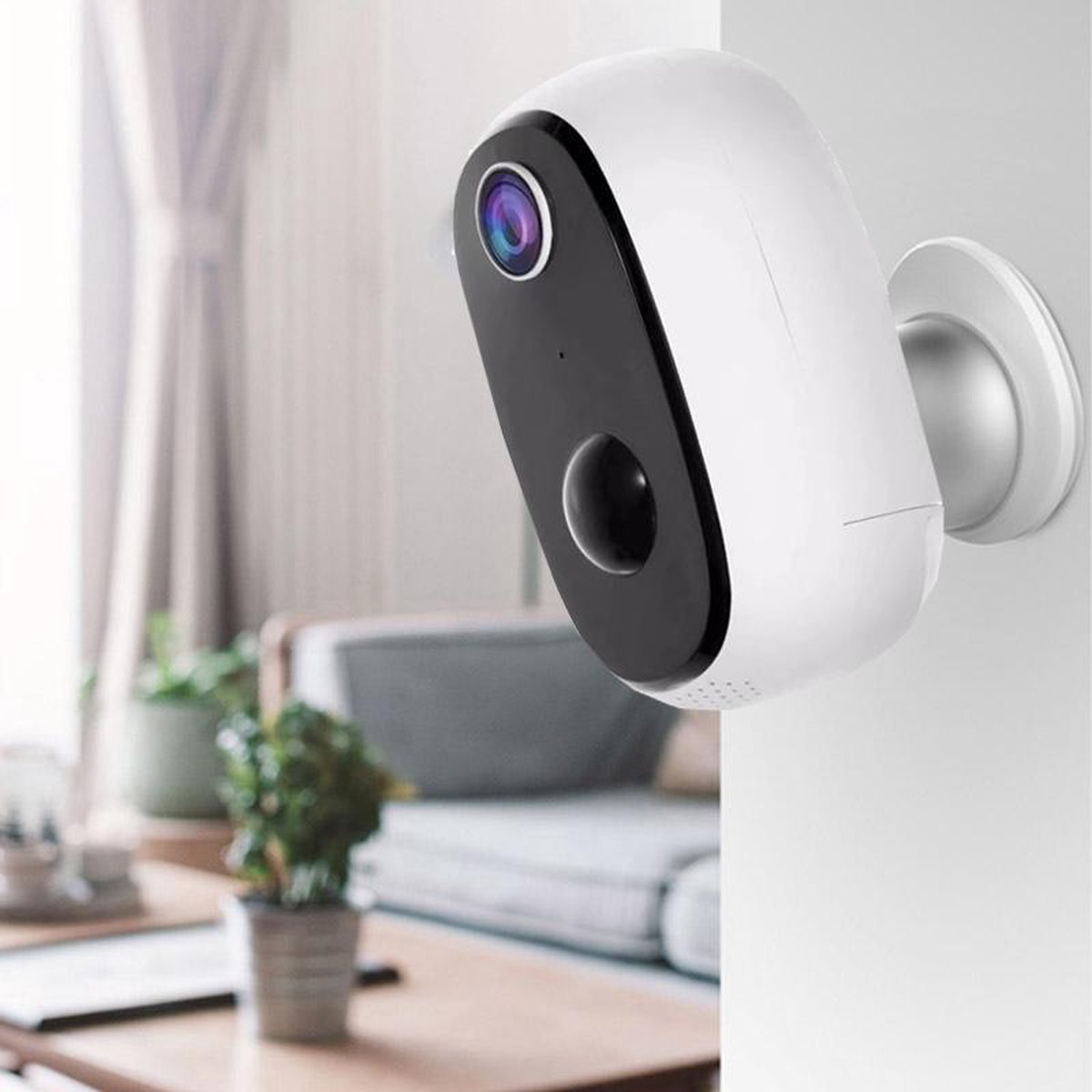 SMILON Beveiligingscamera Full HD Draadloos WiFi IP Camera – Zonne ...