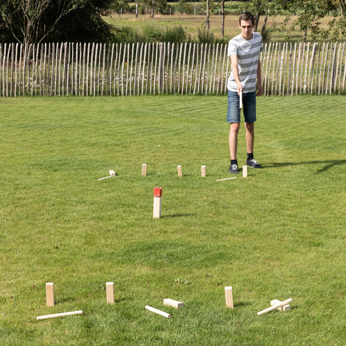 MaxxToys Houten Kubb spel - vang- en werpspel | bol.com