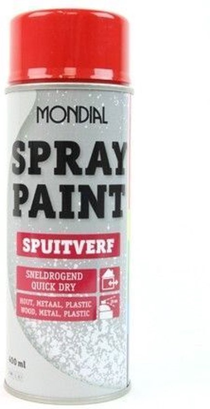 Mondial - Verf Spuitbus - Spuitlak - 400ml - Sneldrogend | bol