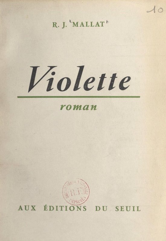 Violette (ebook), Robert J. Mallat | 9791036908538 | Boeken | bol