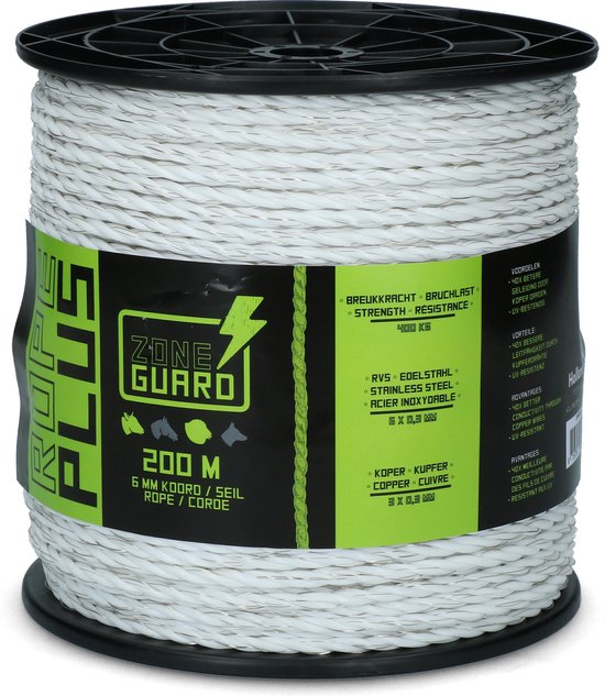 ZoneGuard Koord Plus 6 mm wit | bol.com