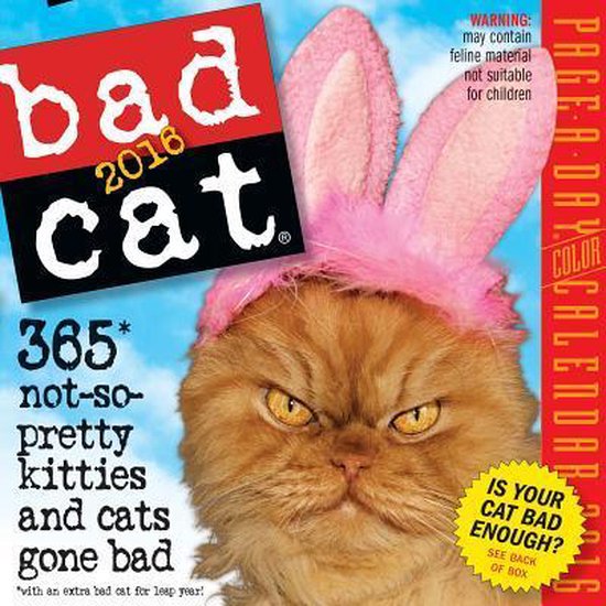Bad Cat Color Page-A-Day Calendar, Workman Publishing | 9780761182214 ...