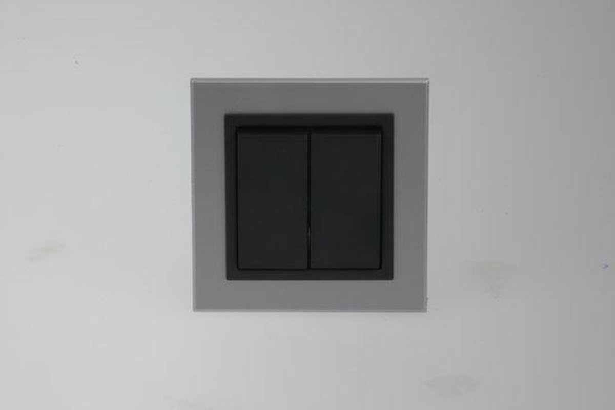 bol.com | Peha Aura Serieschakelaar - Inbouw - Antraciet