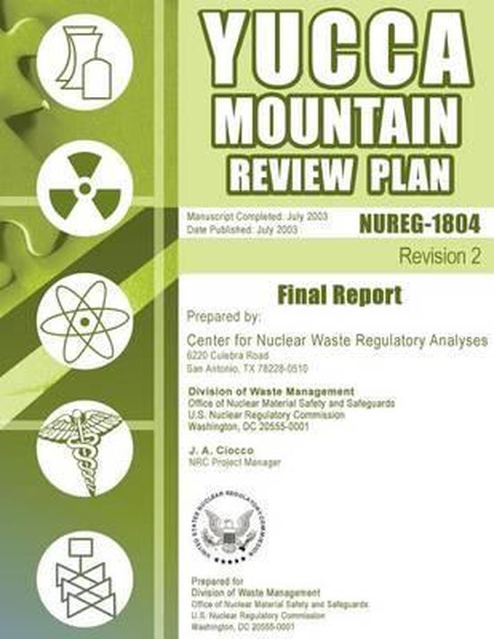 Yucca Mountain Review Plan | 9781500113193 | U S Nuclear Regulatory ...