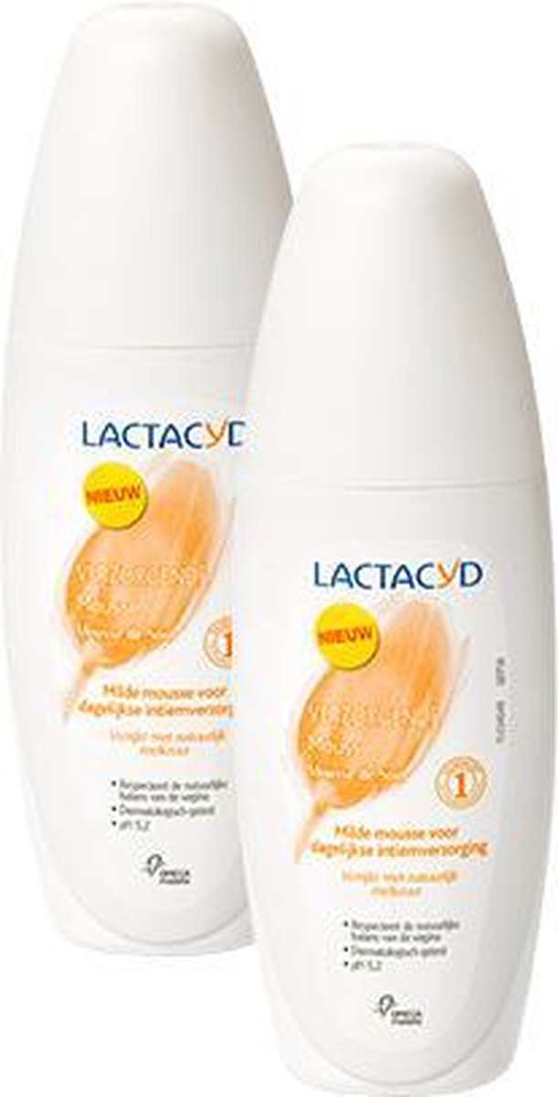 Lactacyd DUO Mousse de soin 2 x 150 ml - hygiène intime | bol.com