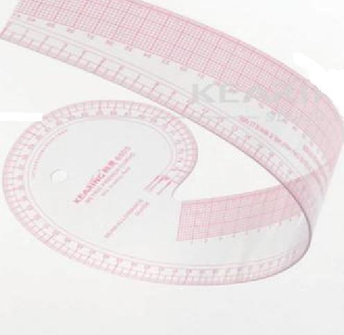 Coupeuse Linialen Set - 6 linialen + Gratis Radeerwieltje - Kleermakers ...