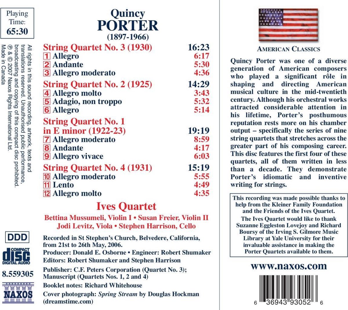 Ives Quartet - String Quartets Nos.1-4 (CD), Ives Quartet | Muziek | bol.com