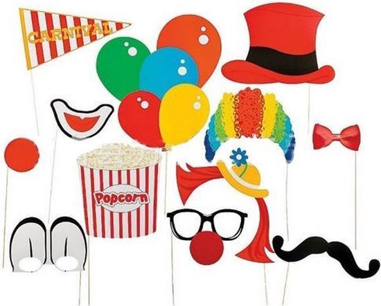 Photobooth Prop set - Circus | bol.com