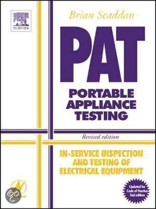 Pat - Portable Appliance Testing | 9780750659161 | Brian Scaddan ...