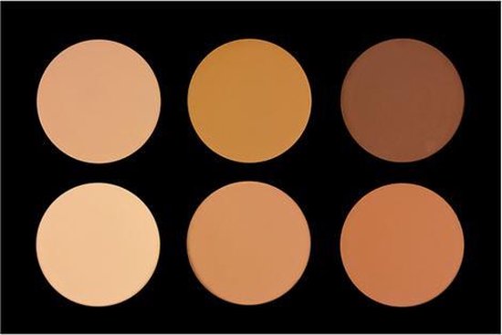6 Colour Pressed Powder Foundation Palette | bol.com