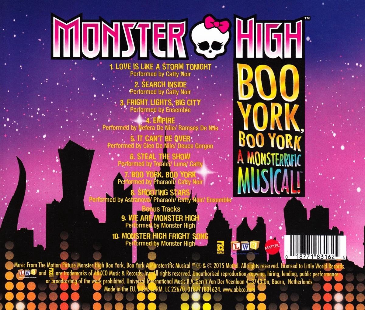 Monster High: Boo York, Boo York [Original TV Soundtrack], Original ...