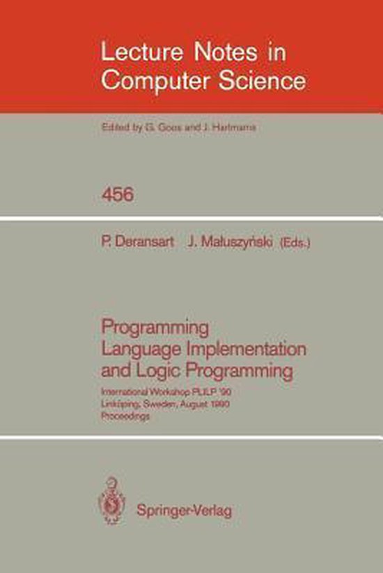 Programming Language Implementation and Logic Programming ... Programming Language Implementation and Logic Programming ...
