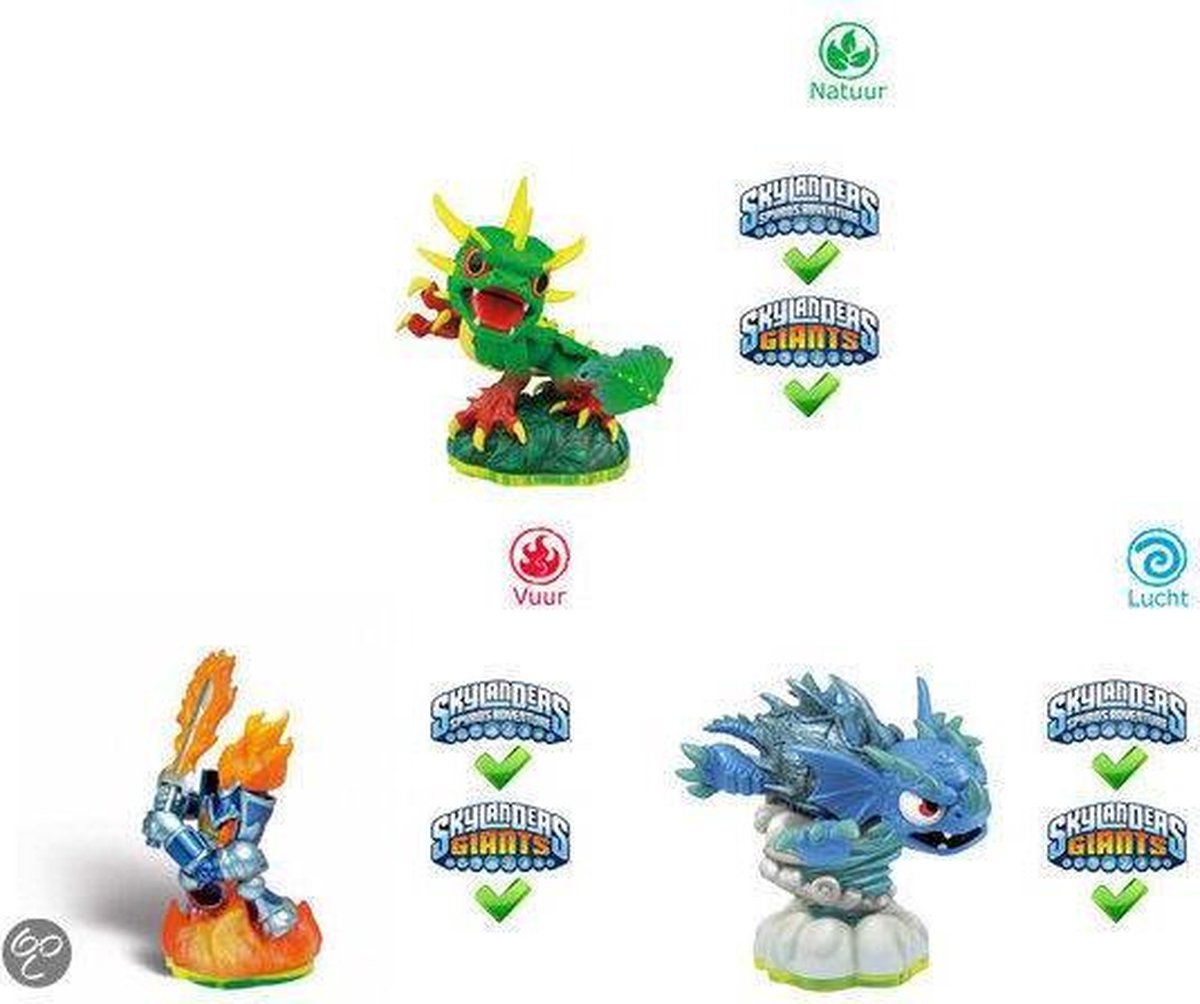 Skylanders Spyro's Adventure: Triple Pack Warnado, Camo, Ignitor ...