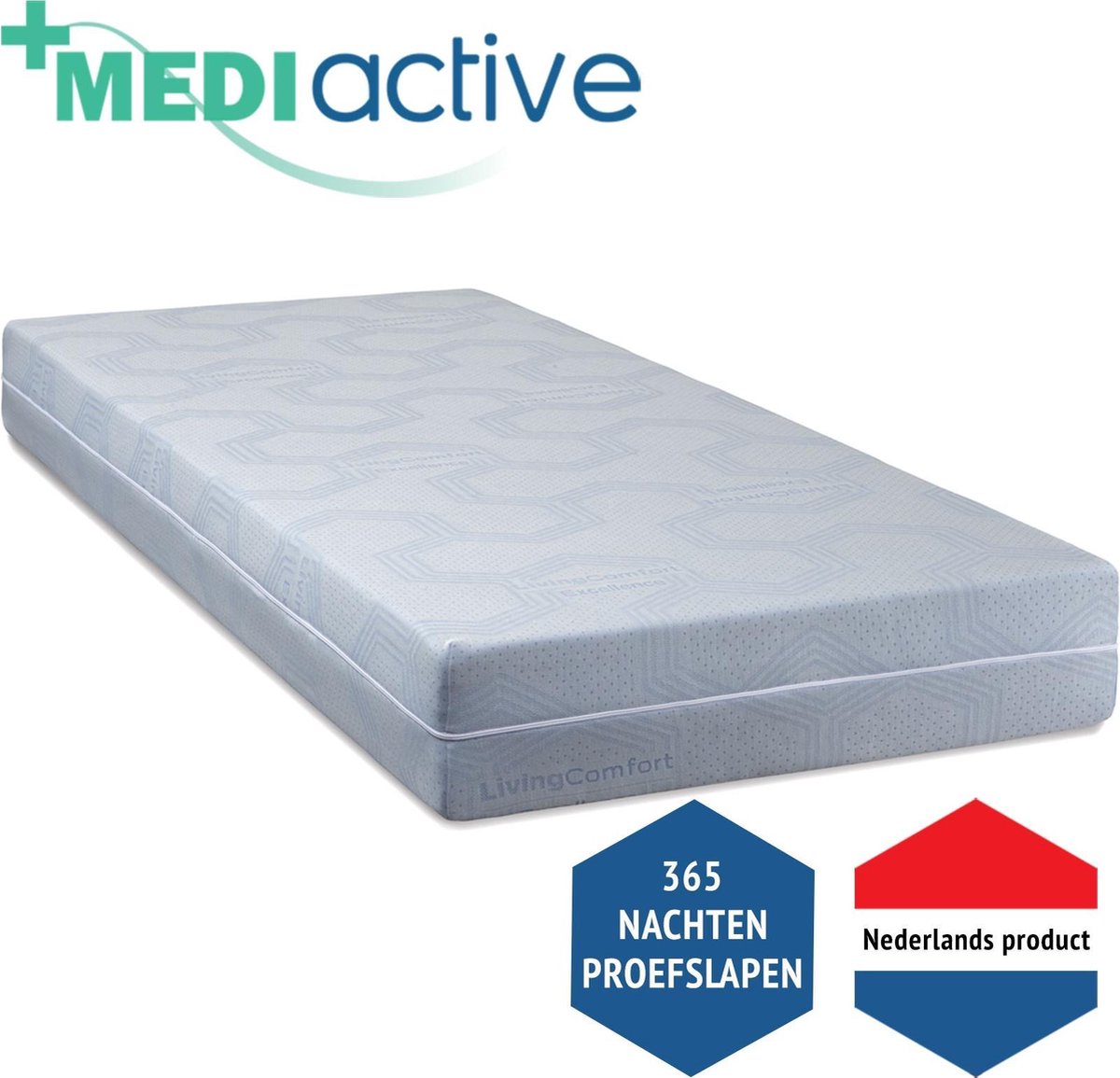 MediActive Medisch matras incl. BlueFlex Traagschuim - 120 x 200 cm | bol