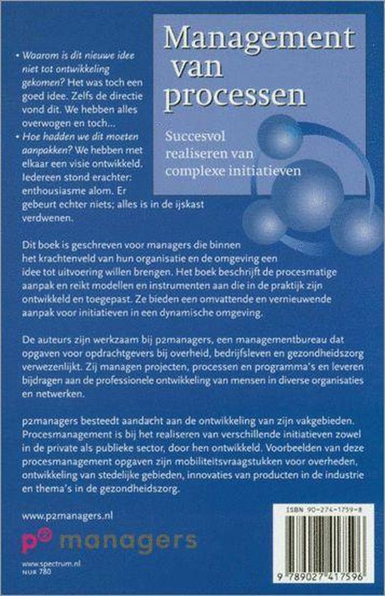 Management Van Processen | 9789027417596 | T. Bekkering | Boeken | bol