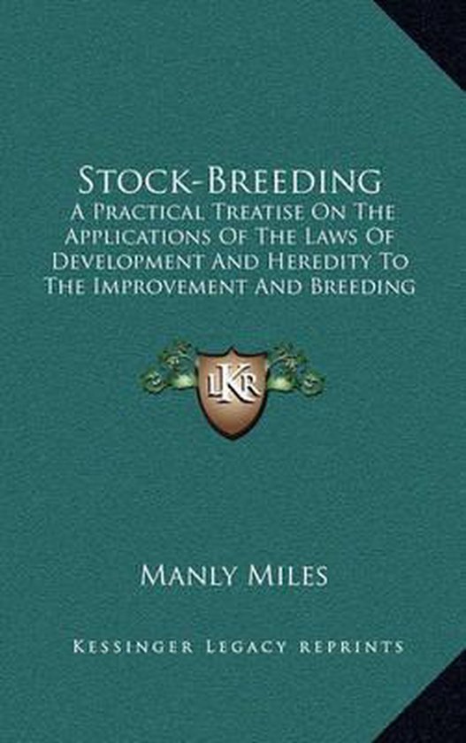 Stock-Breeding, Manly Miles | 9781164416562 | Boeken | bol