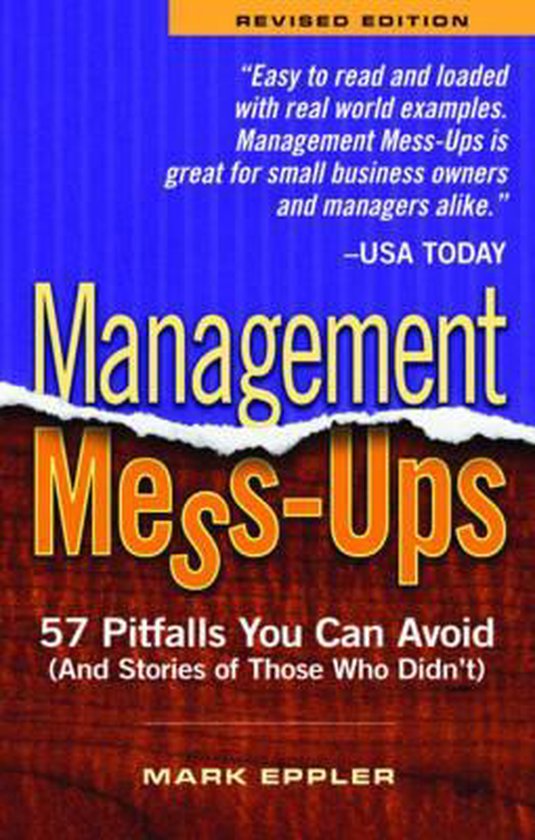 Management Mess-Ups | 9781564148483 | Mark Eppler | Boeken | bol