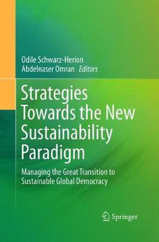 Strategies Towards the New Sustainability Paradigm | 9783319792002 ...