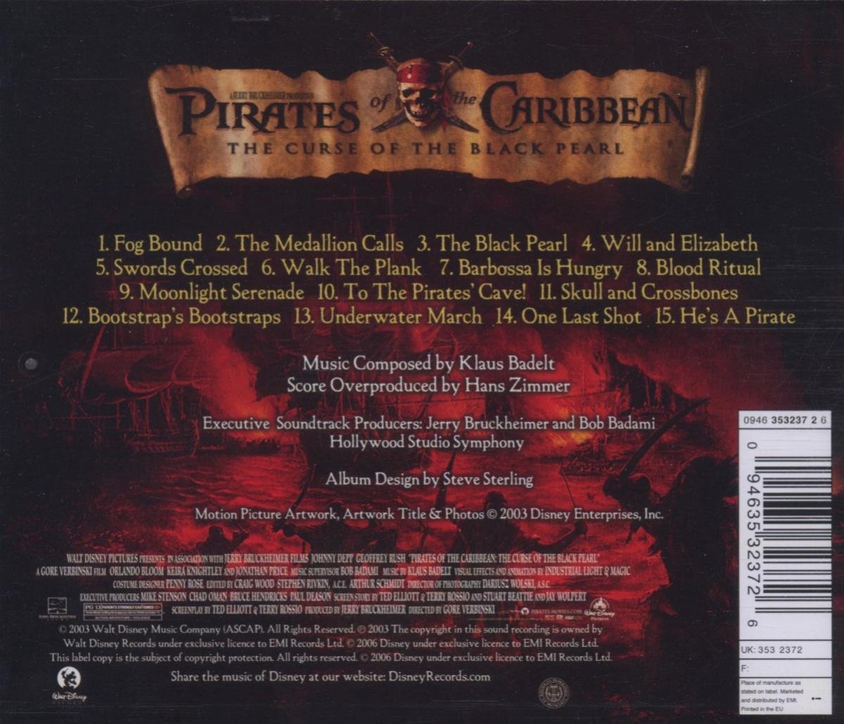 Pirates Of The Caribbean: The Curse Of The Black Pearl, Original ...