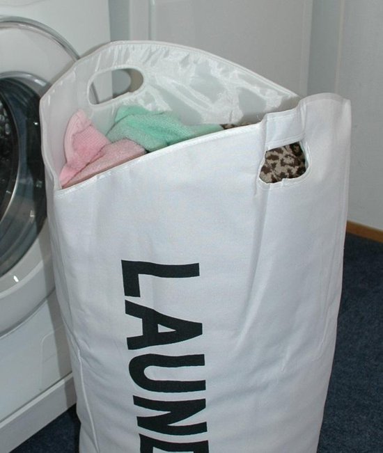 Wasmand - 70 liter - wit | bol